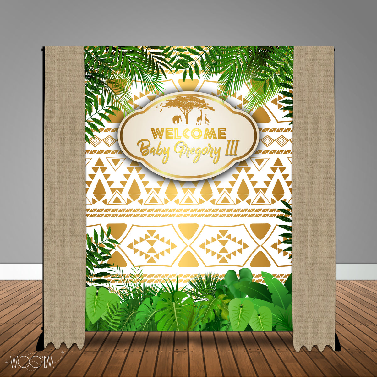 Safari 6x8 Banner Backdrop/ Step & Repeat Design, Print and Ship! – Woo ...