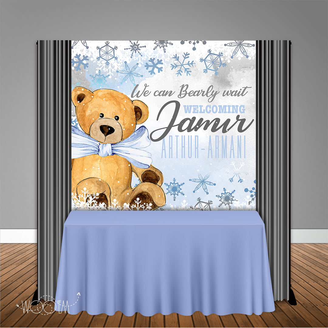 Bearly Wait Winter 6x6 Banner Backdrop Design, Print and Ship! – Woo'em ...