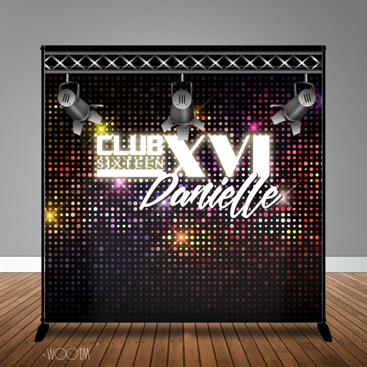 Club Sixteen Themed Banner Backdrop/ Step & Repeat Design, Print and S ...