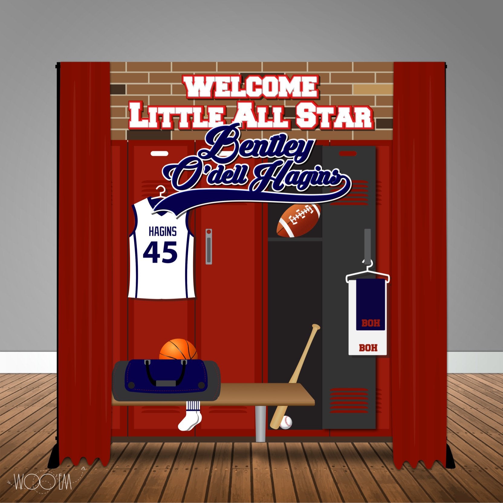 All Star 6x8 Banner Backdrop/ Step & Repeat Design, Print and Ship ...