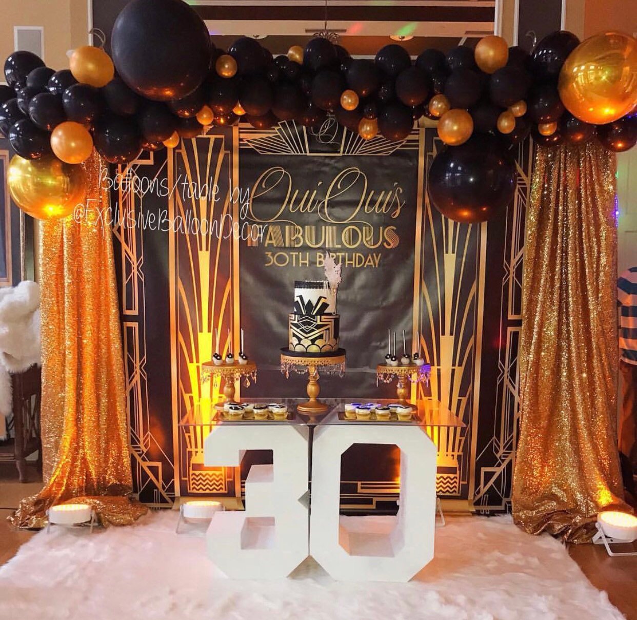 Gatsby Themed 8x8 Backdrop; Design, Print and Ship! – Woo'em Design
